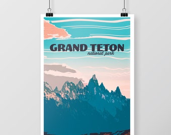Grand Teton National Park Poster - Etsy