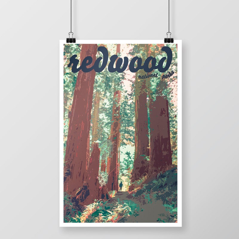Redwood Print - Etsy