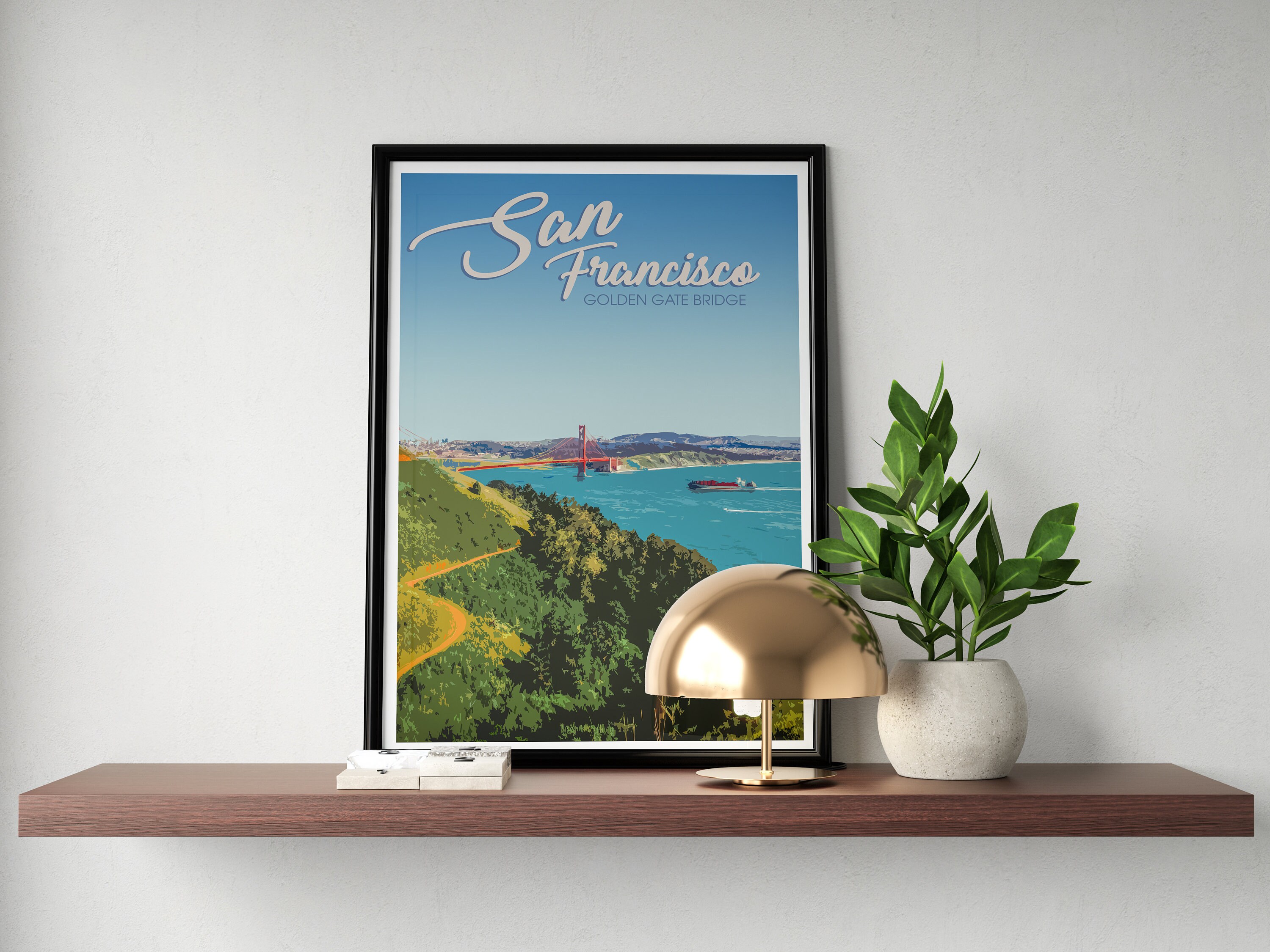 San Francisco Poster, Bay Area Poster, Vintage San Francisco, Vintage ...