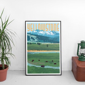 Yellowstone National Park, Yellowstone Poster, Digital Download ...