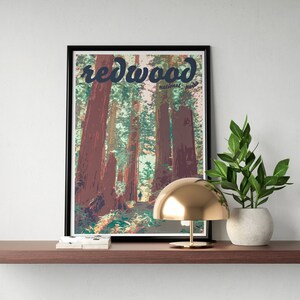 Redwood National Park Digital Download, Redwood National Park Poster ...