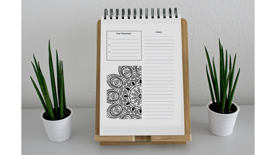 Printable Notebook Paper, ADHD Notebook, Doodle Notes, Note Taking ...