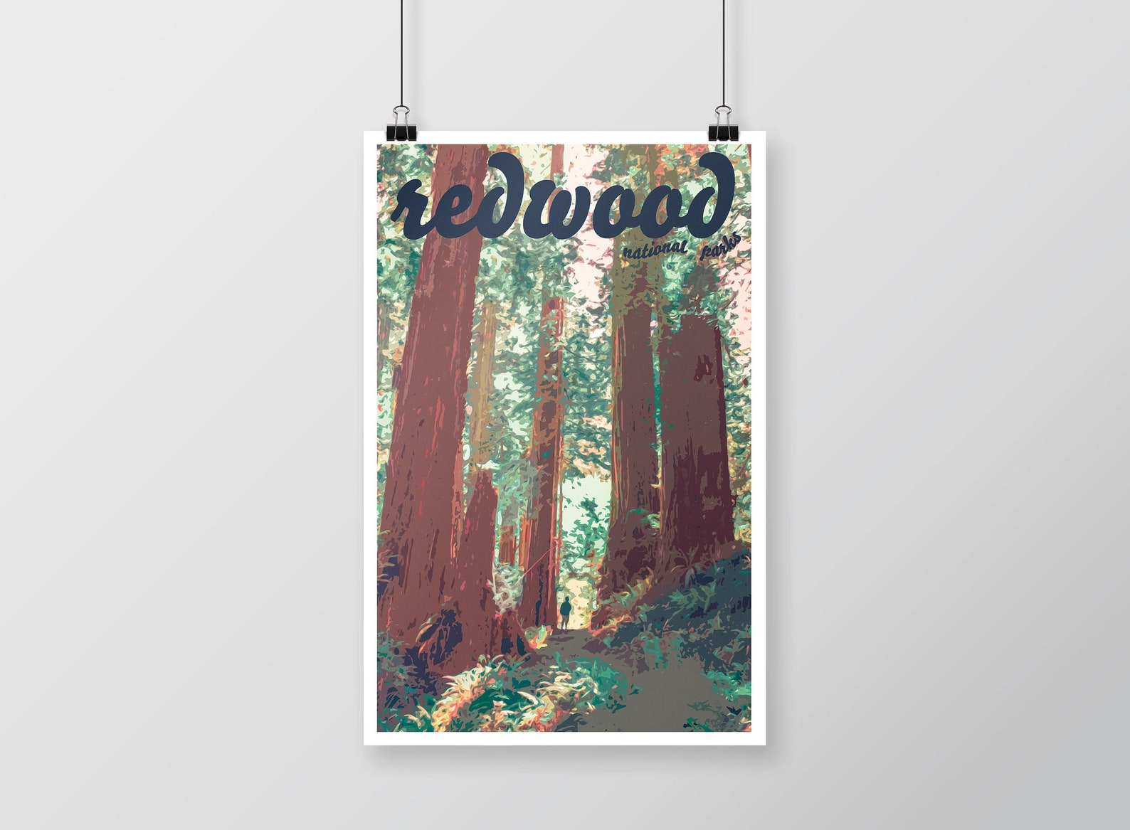 Redwood National Park Digital Download, Redwood National Park Poster ...
