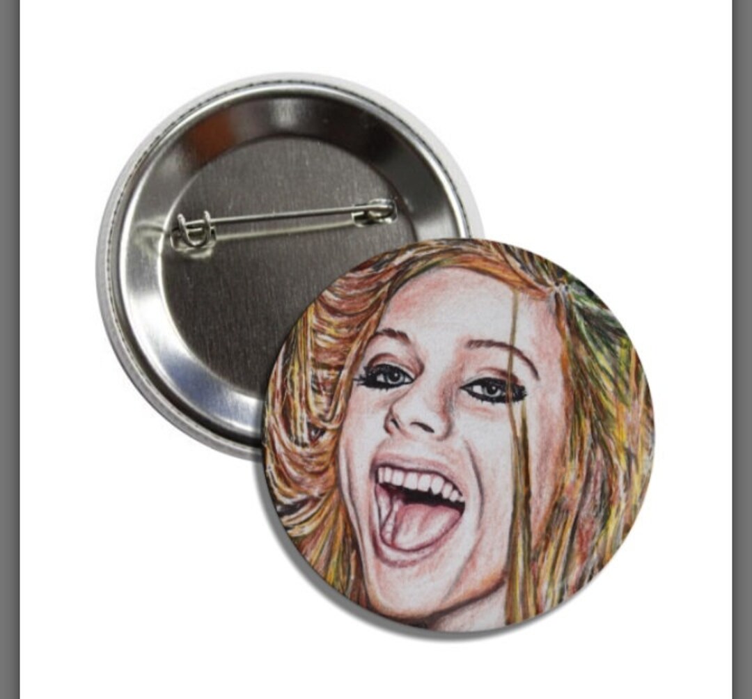Avril Lavigne Art Button 1.25 Inch - Etsy