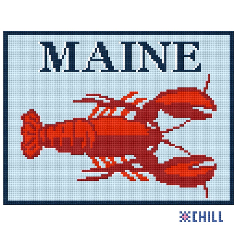Needlepoint Kit Maine - Etsy