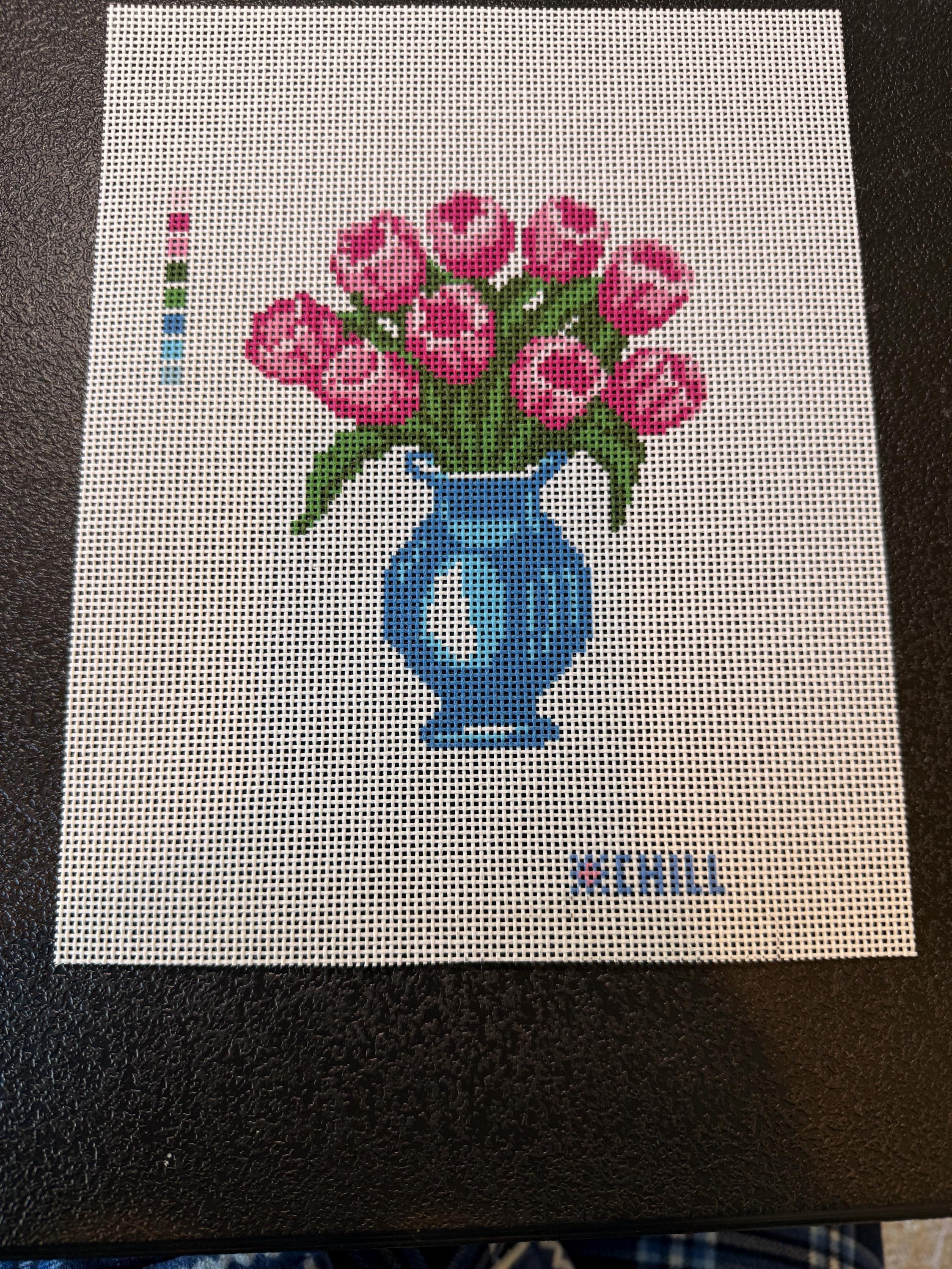 Pink Tulips Needlepoint Kit - (everything Included and Pre-assembled ...