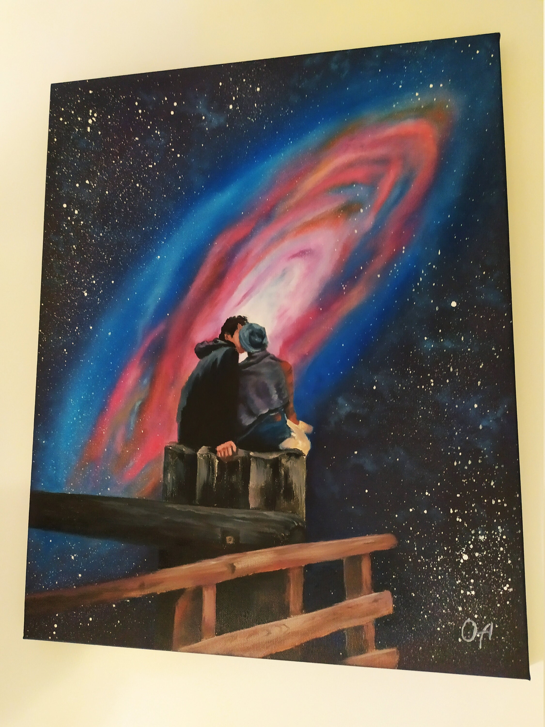 ORIGINAL Oil Painting Surreal Art Surrealism Galaxy - Etsy