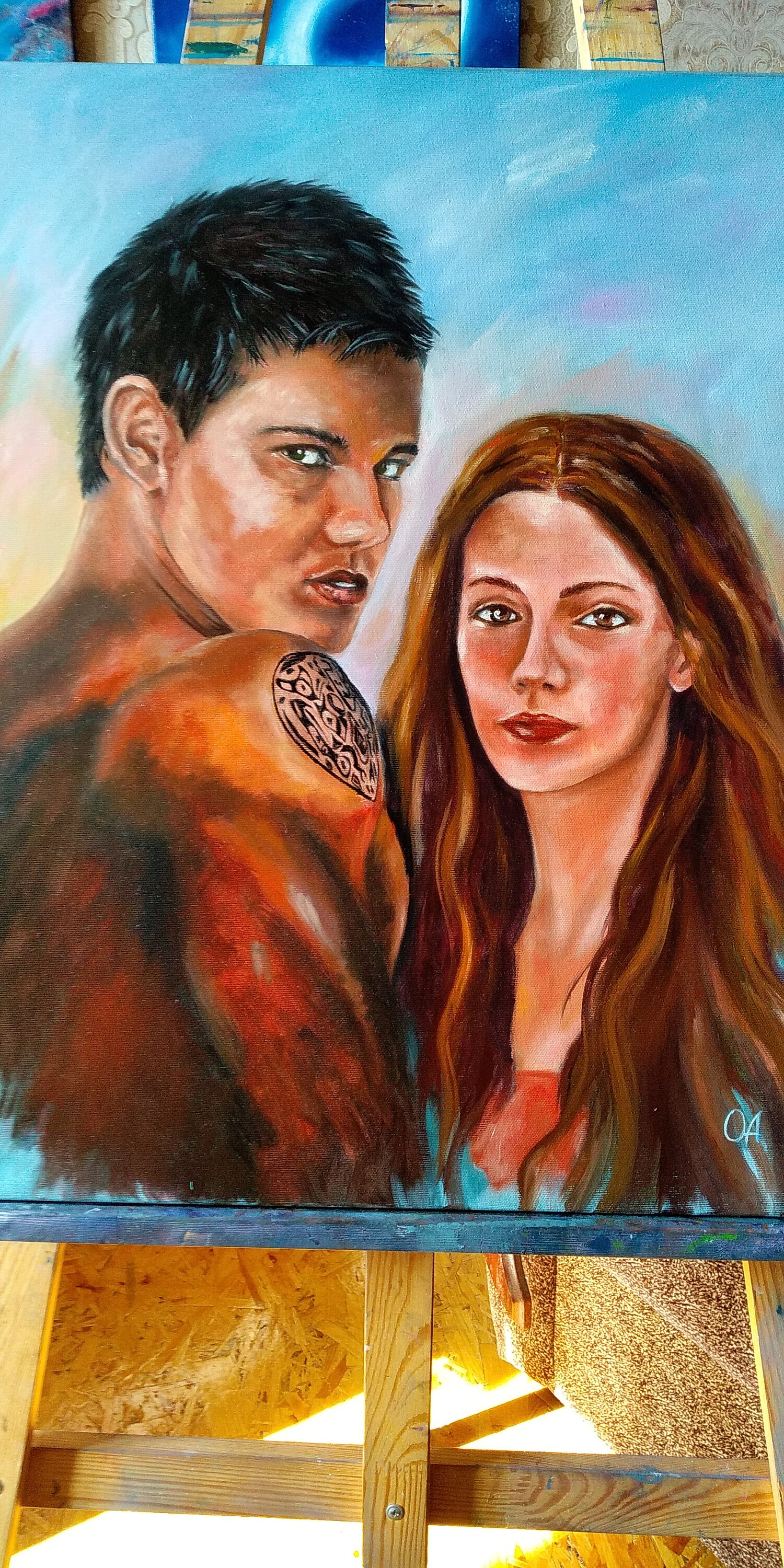 The Twilight Saga Realistic handmade portrait on canvas | Etsy