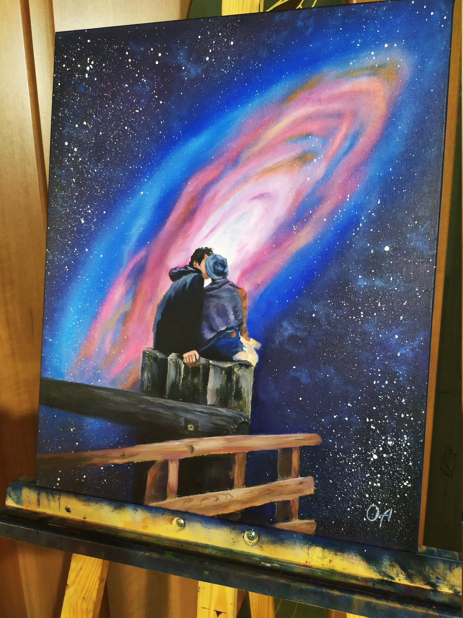 ORIGINAL Oil Painting Surreal Art Surrealism Galaxy - Etsy