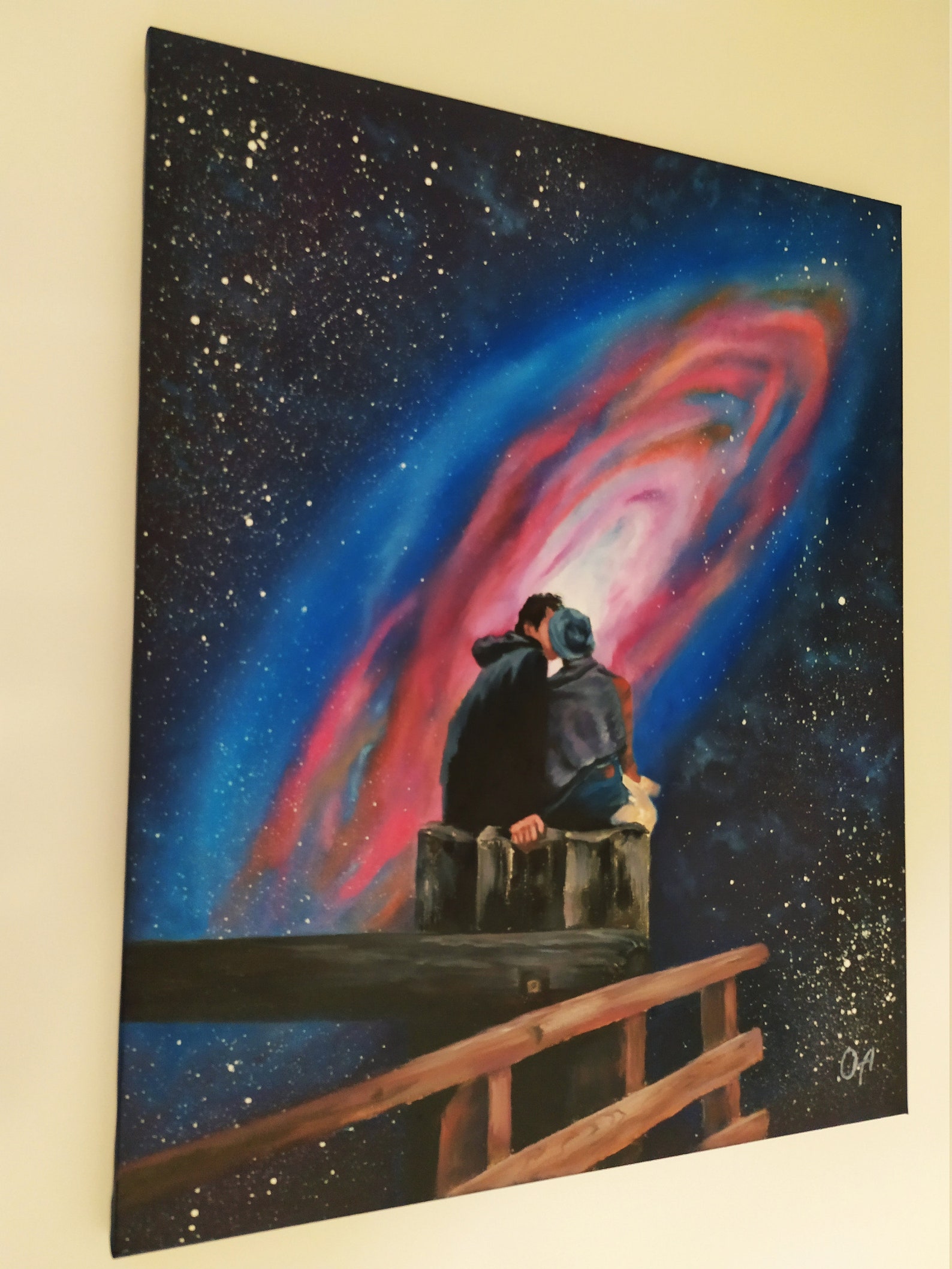 ORIGINAL Oil Painting Surreal Art Surrealism Galaxy - Etsy