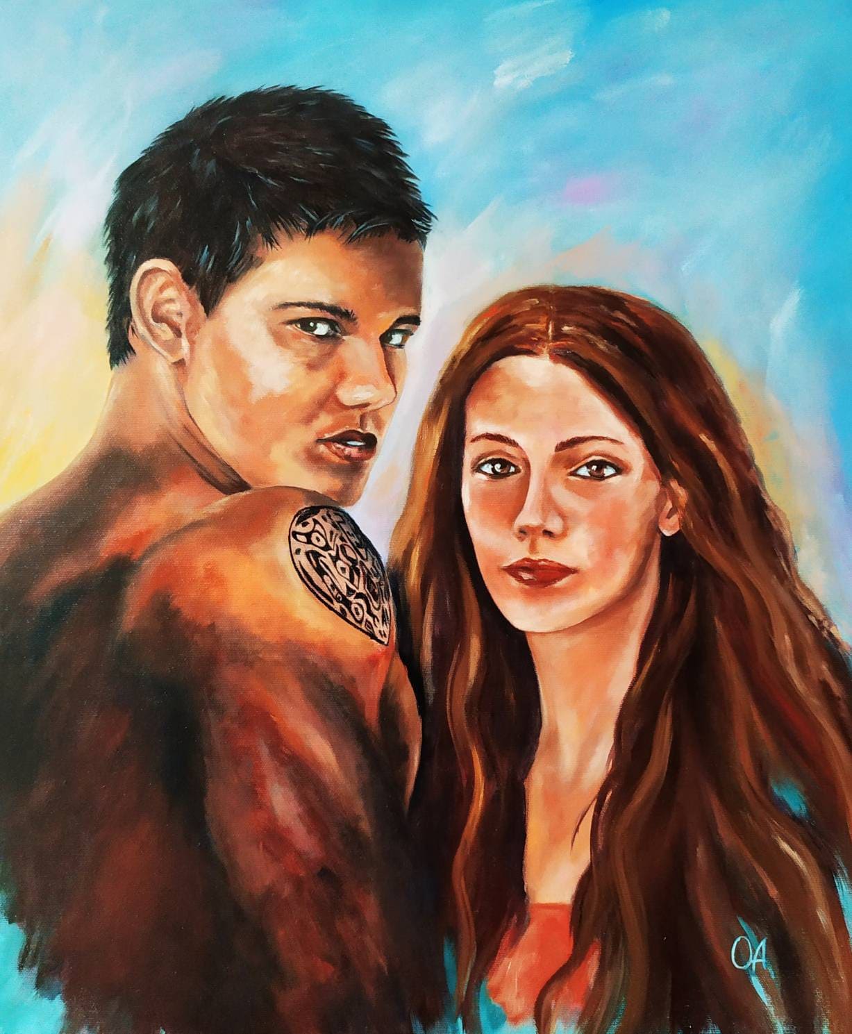The Twilight Saga Realistic Handmade Portrait on Canvas - Etsy