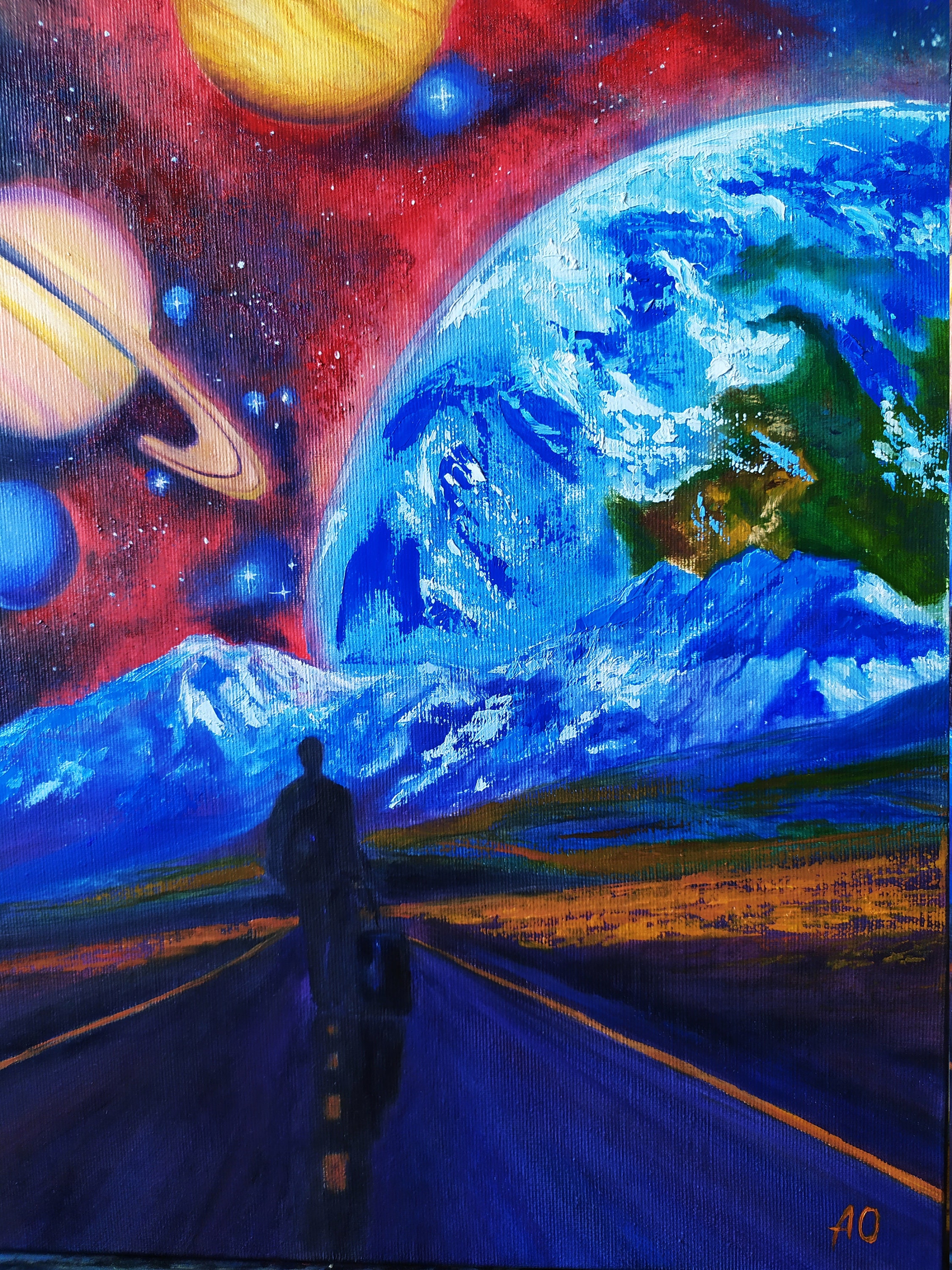 ORIGINAL Oil Painting Surreal Art Surrealism Galaxy | Etsy ORIGINAL Oil Painting Surreal Art Surrealism Galaxy | Etsy