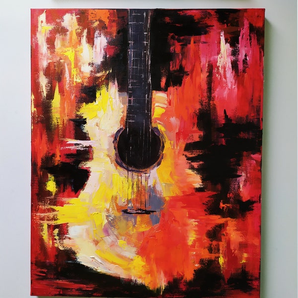 Abstract Guitar Art - Etsy