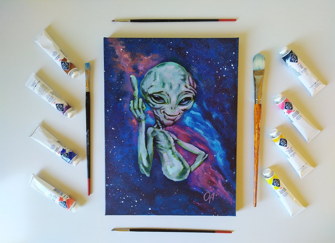 Street Art, Paul, the X-files, Middle Finger, UFO, Alien, Graffiti ...