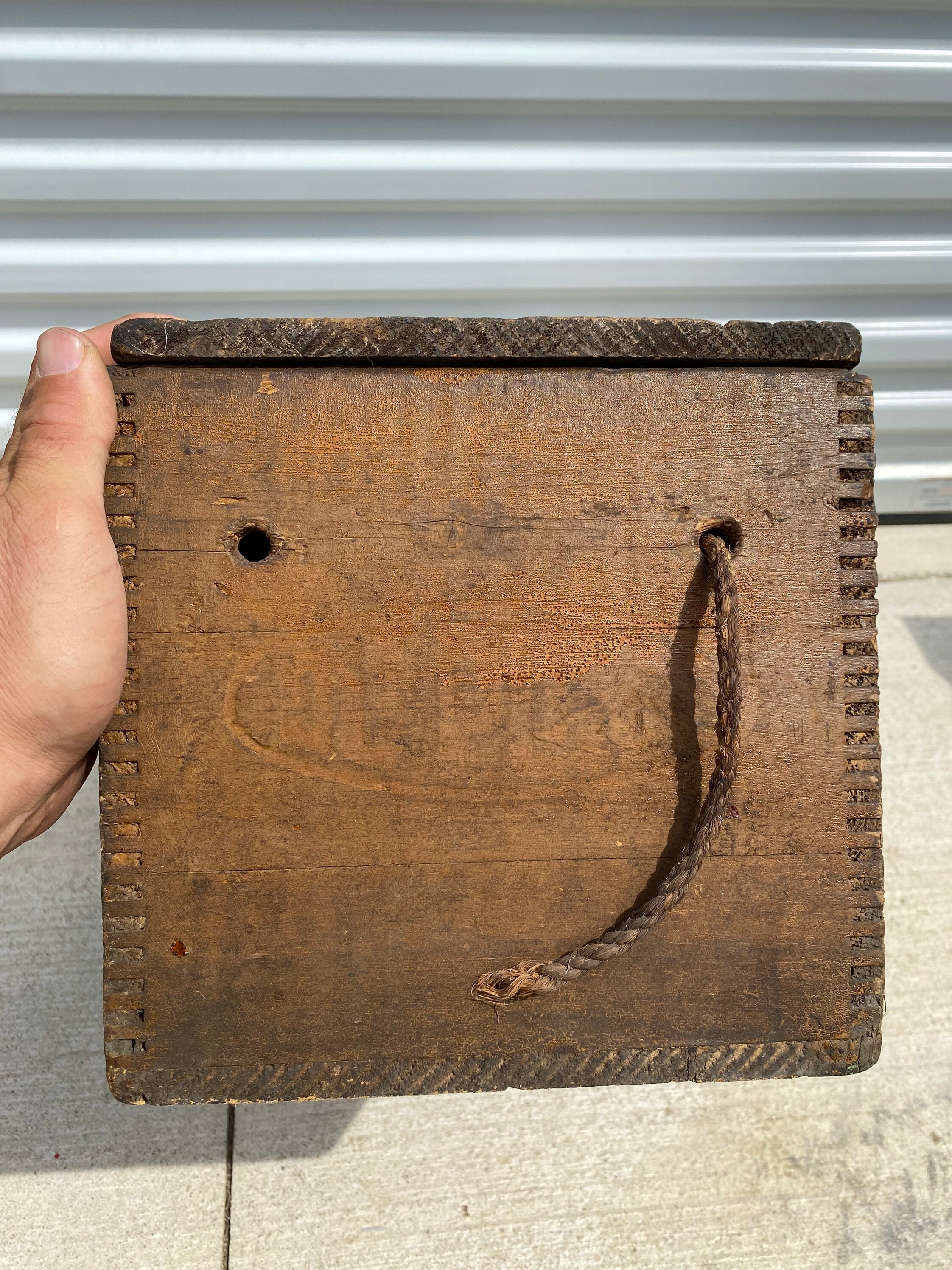Vintage Dovetailed Wooden Dupont Crate Box Chest - Etsy