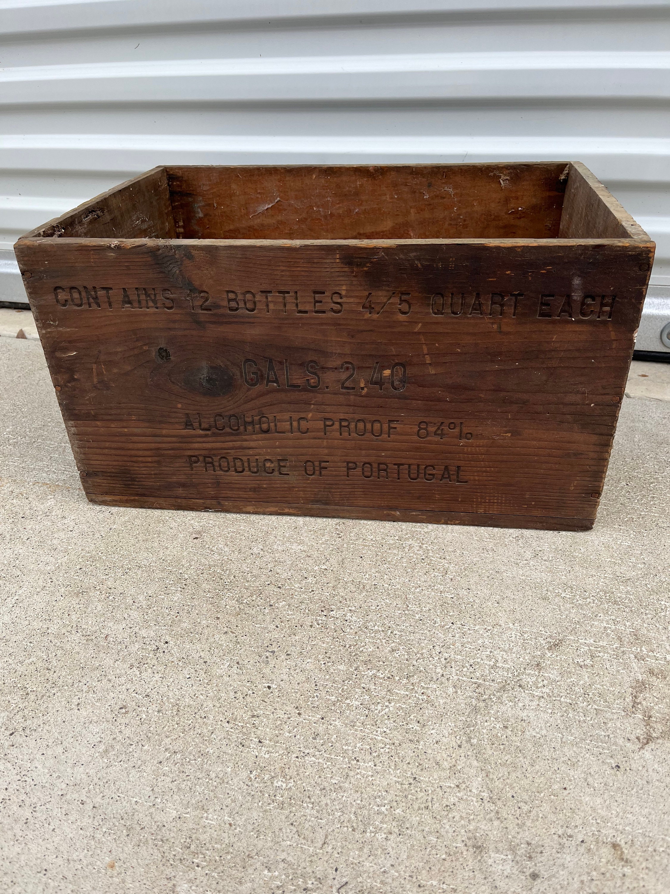 Vintage Wooden Brandy Box National Distillers, New York - Etsy