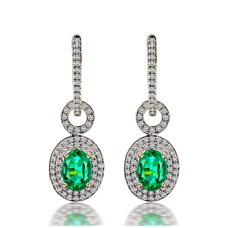 Emerald Drop Earring - Etsy