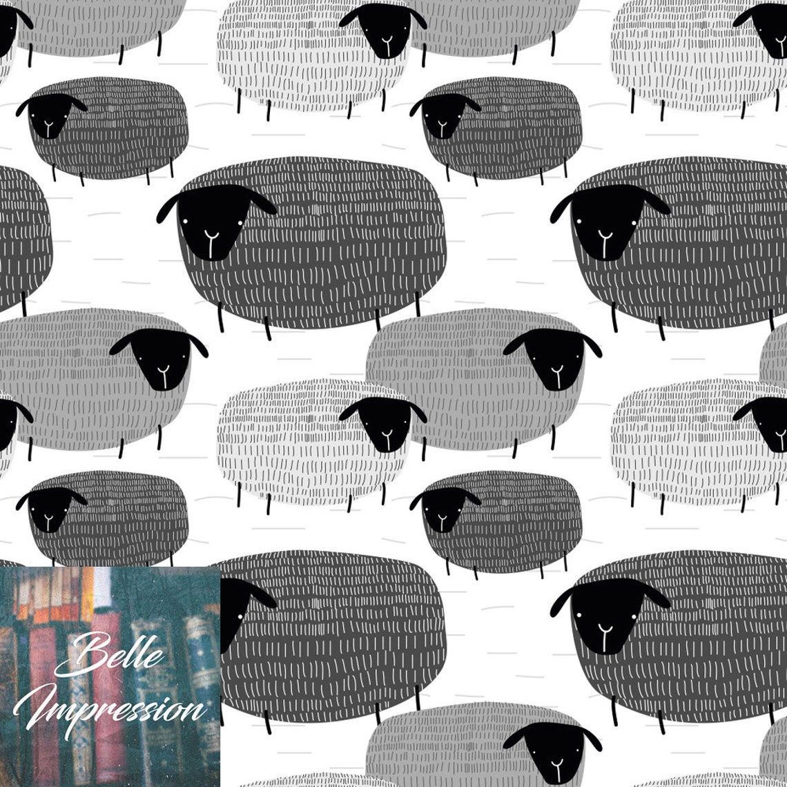 Funny Sheep on Grey Background. Fluffy Wool Pet Background - Etsy
