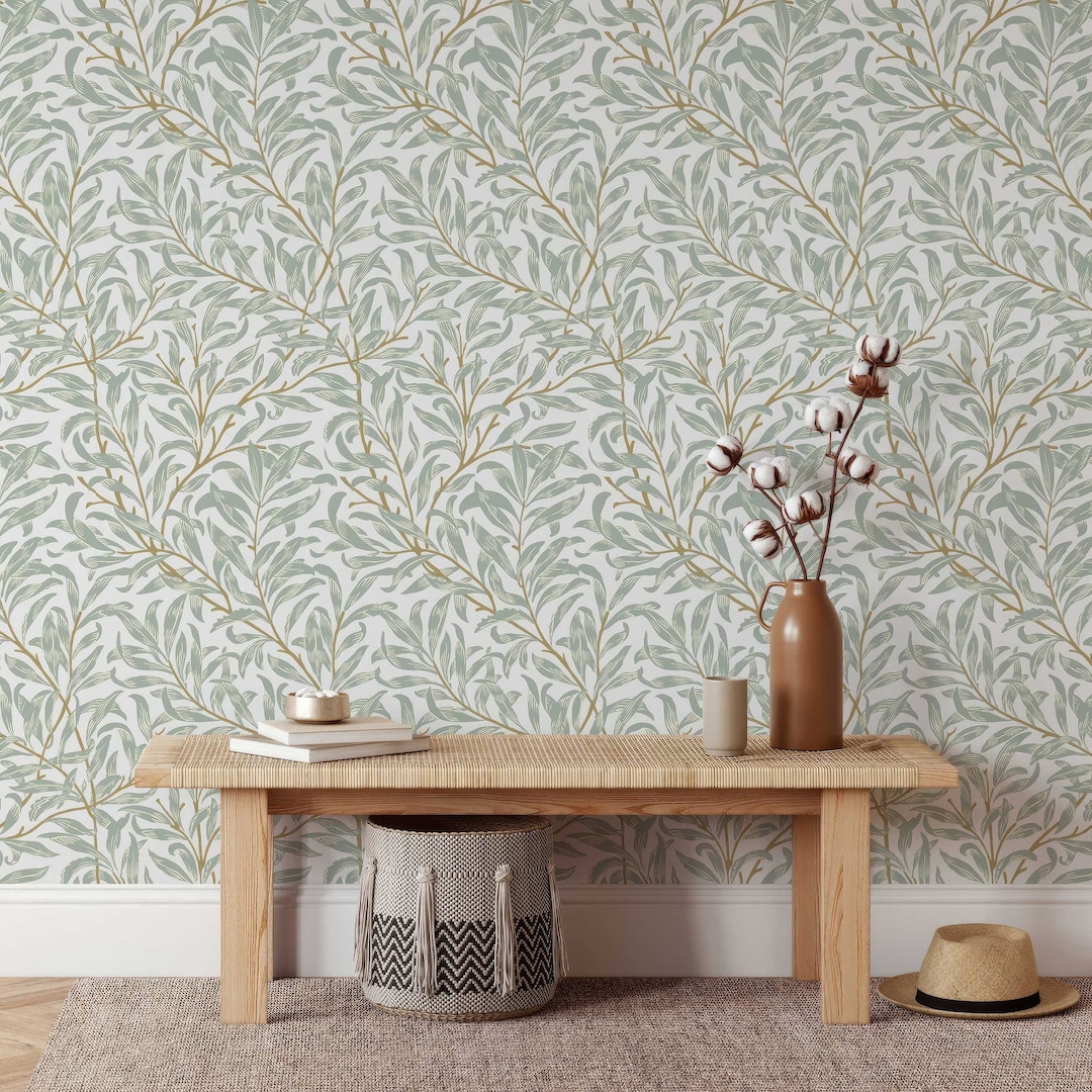 Willow Bough Wallpaper: William Morris Peel & Stick Mural - Etsy