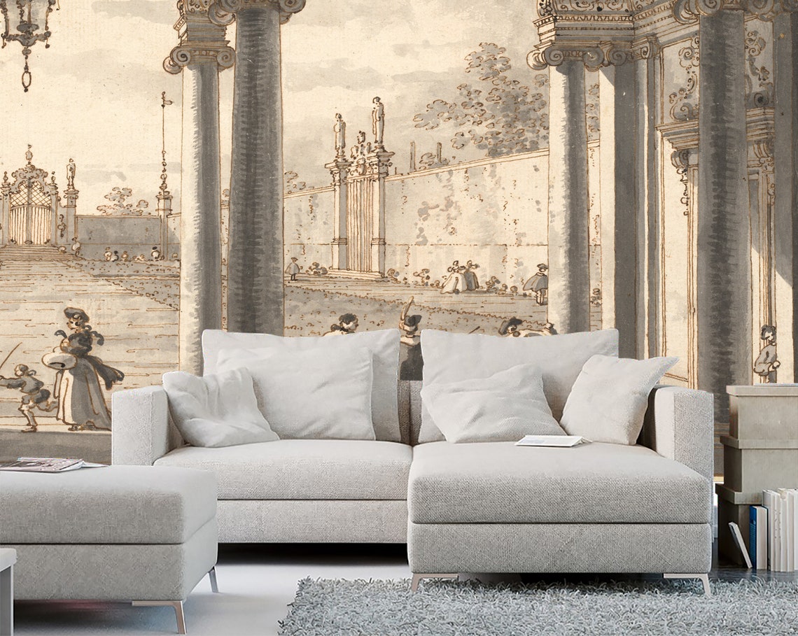 View Through a Baroque by Antonio Wallpaper Full Wall Murals | Etsy