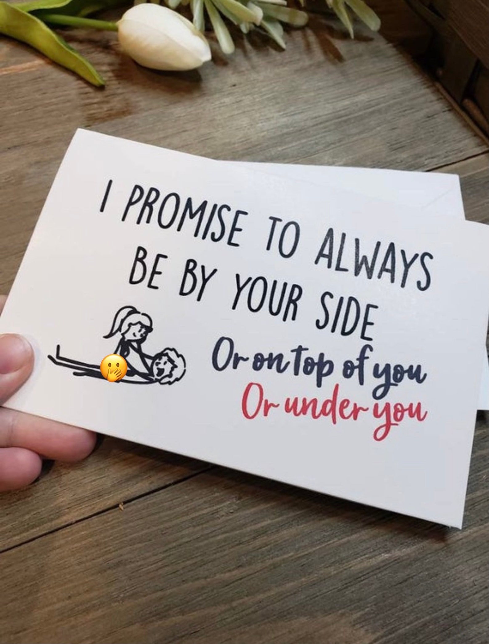 I Promise to Always Be by Your Side or on Top or Under You - Etsy