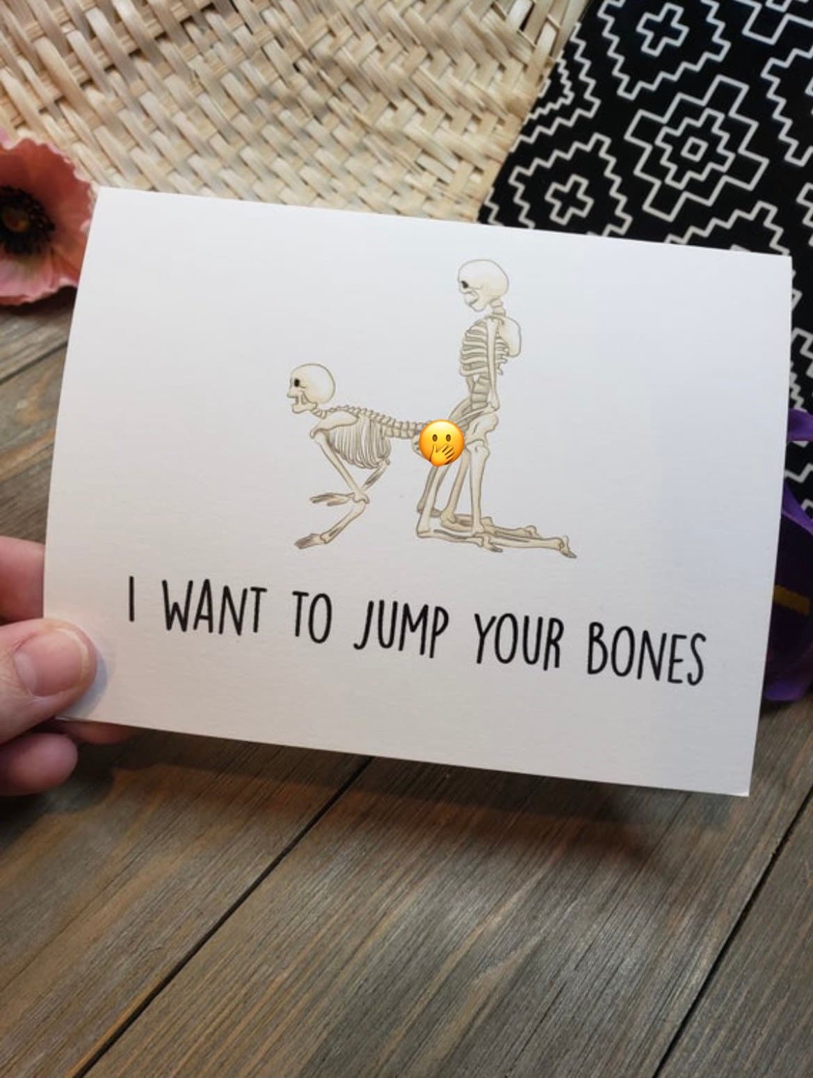 I Want To Jump Your Bones Card Funny Card Halloween Etsy