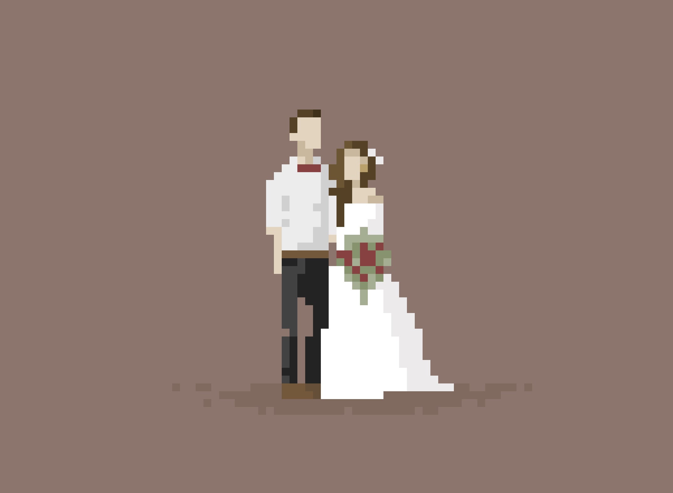 Pixel Art Wedding Pixel Art Wedding Couple Characters Royalty Free