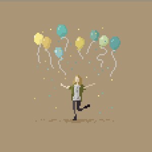 Custom Birthday Pixel Art Portrait - Etsy
