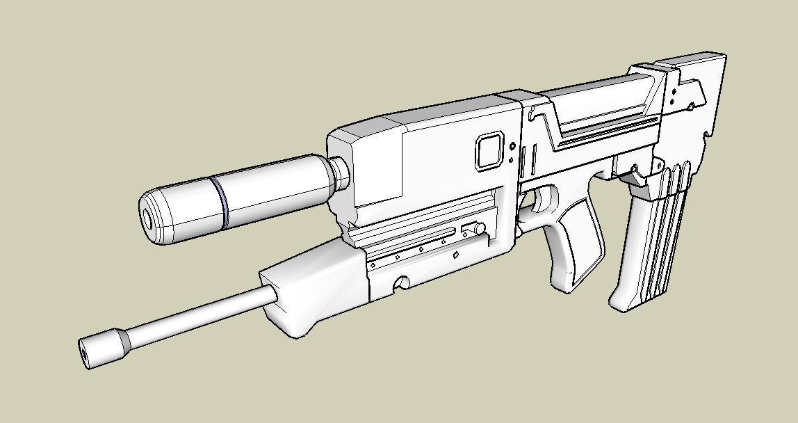 Sci Fi Plasma Rifle