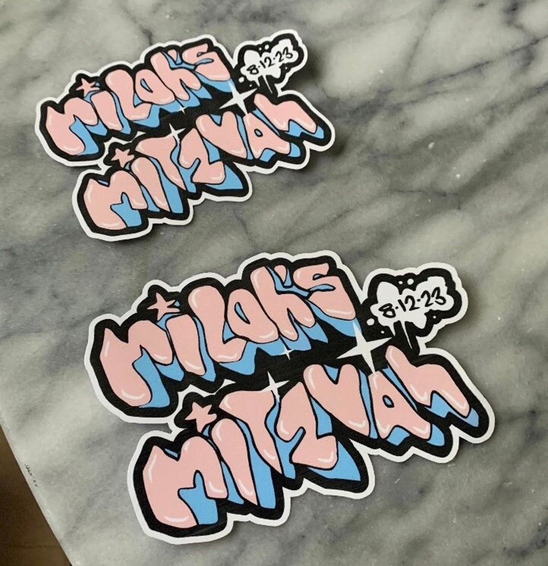 Personalized Graffiti Name Vinyl Stickers - Etsy