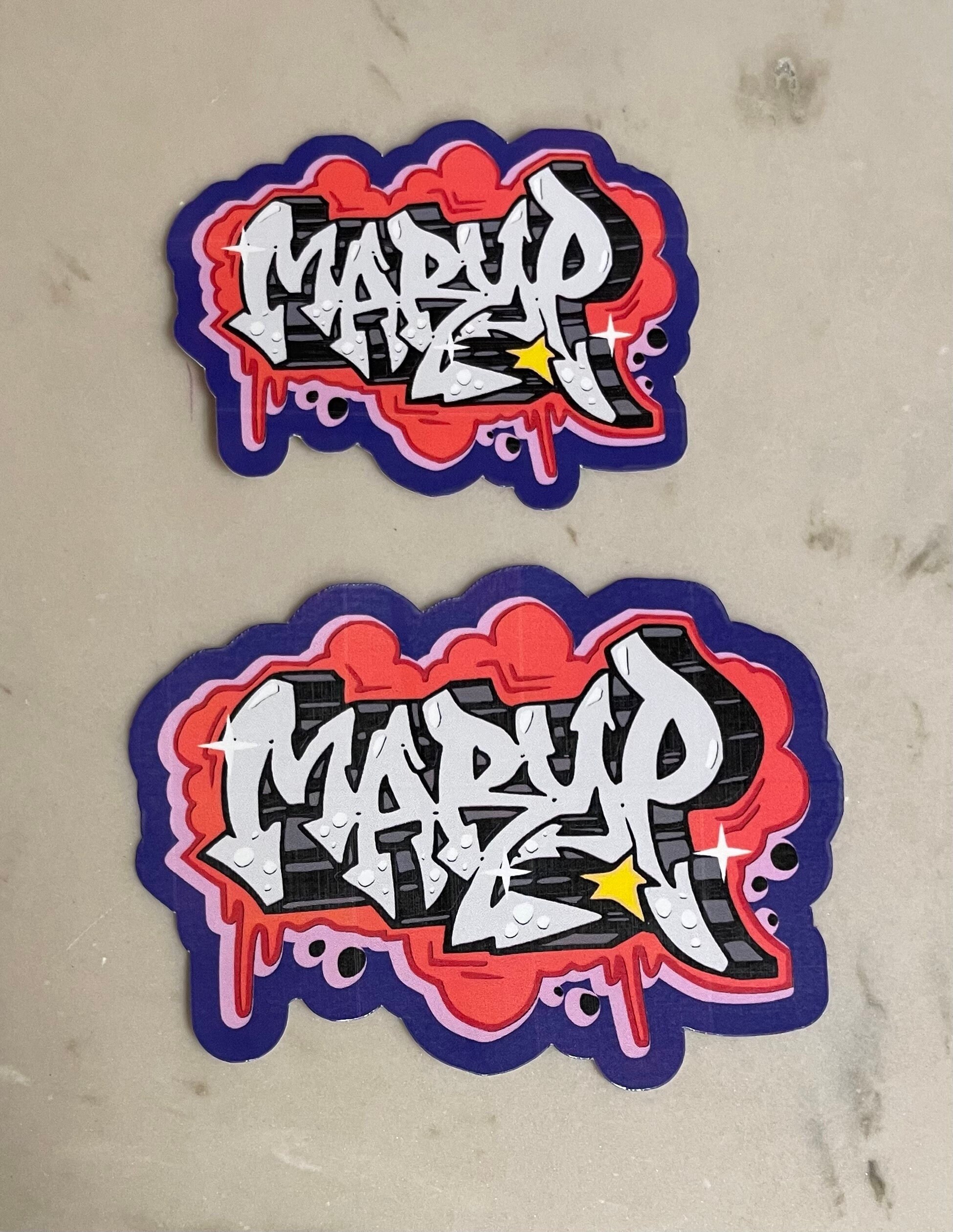 Personalized Graffiti Name Vinyl Stickers - Etsy