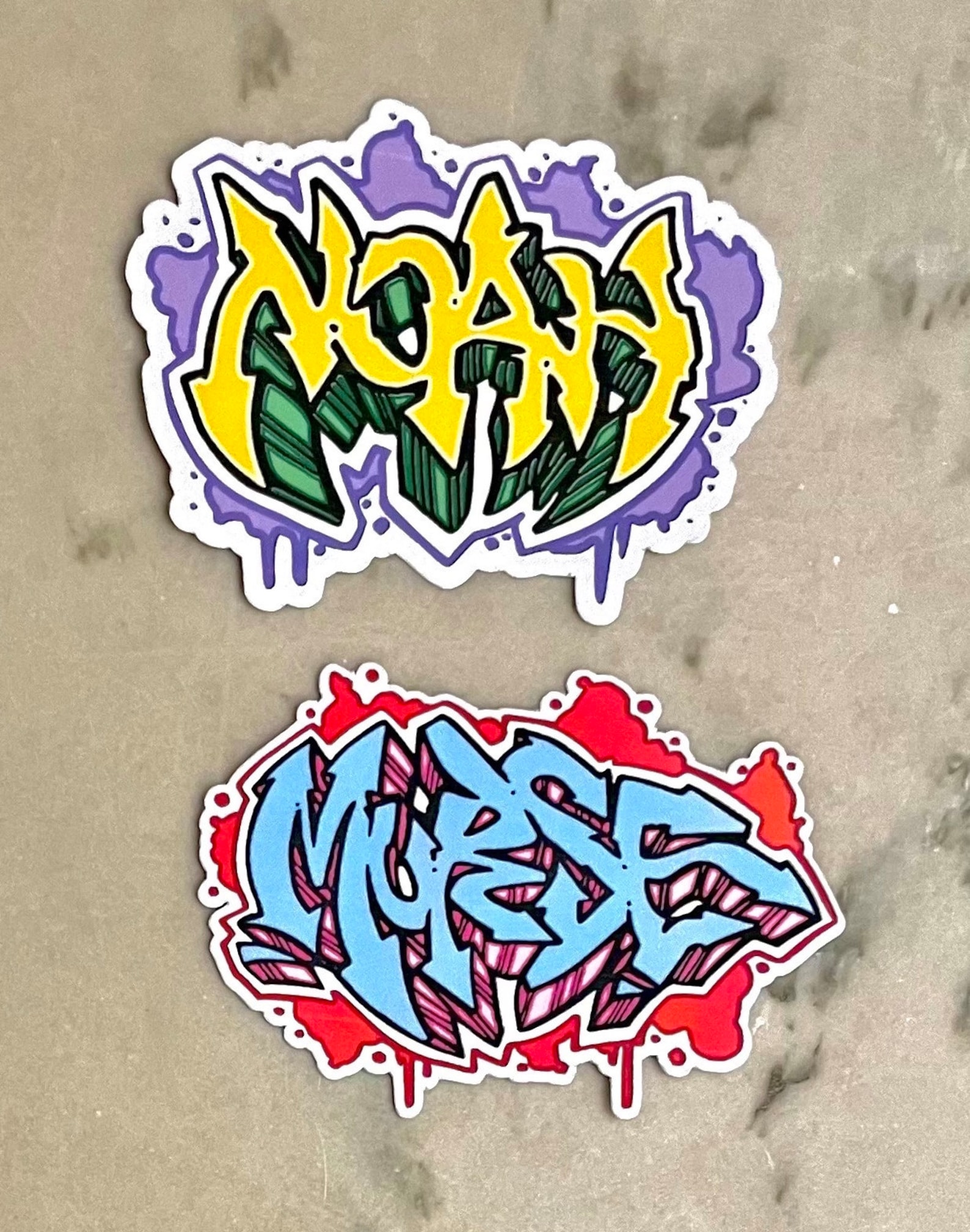 Personalized Graffiti Name Stickers for Phone/laptop - Etsy