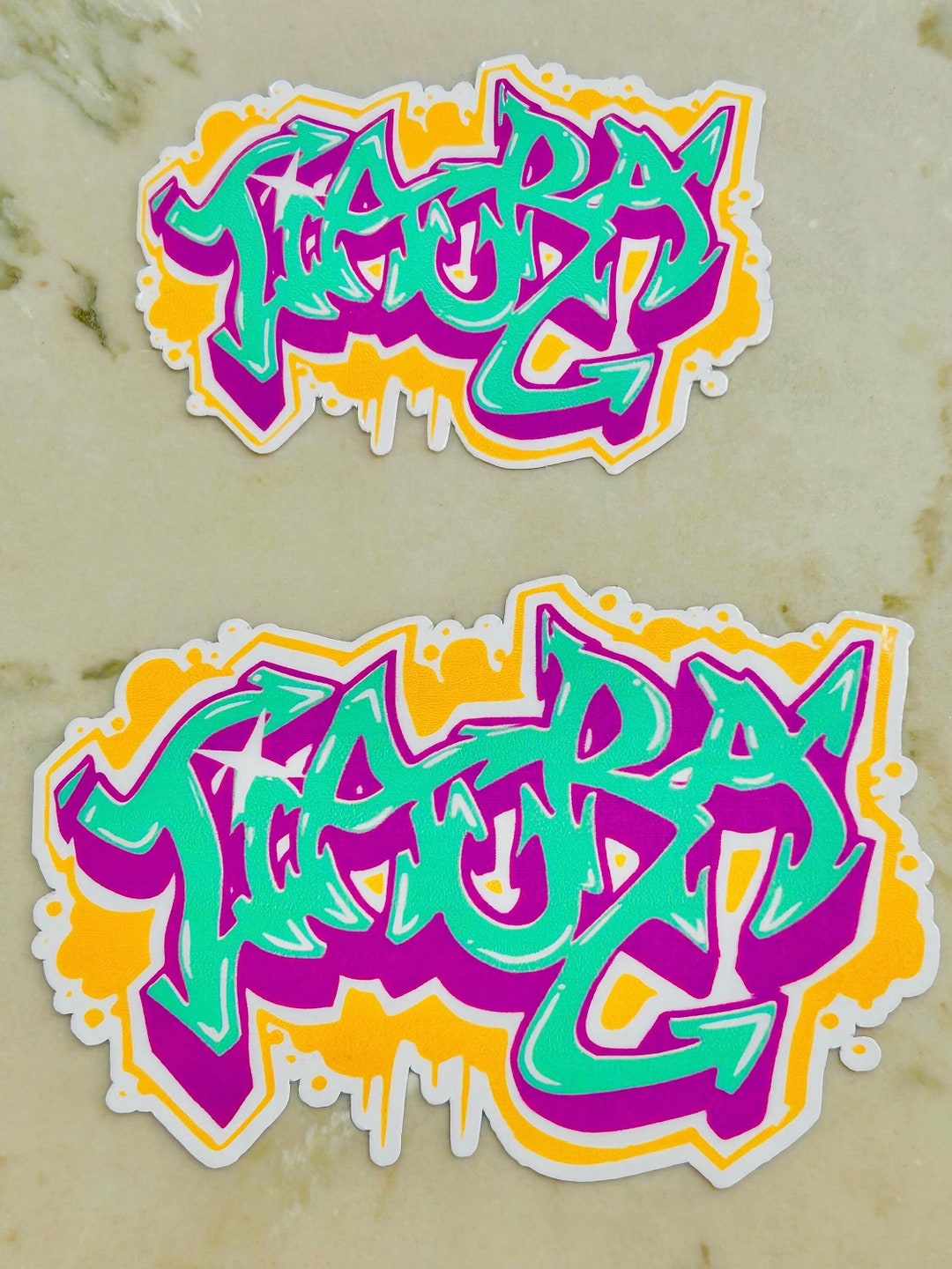 Personalized Graffiti Name Vinyl Stickers - Etsy