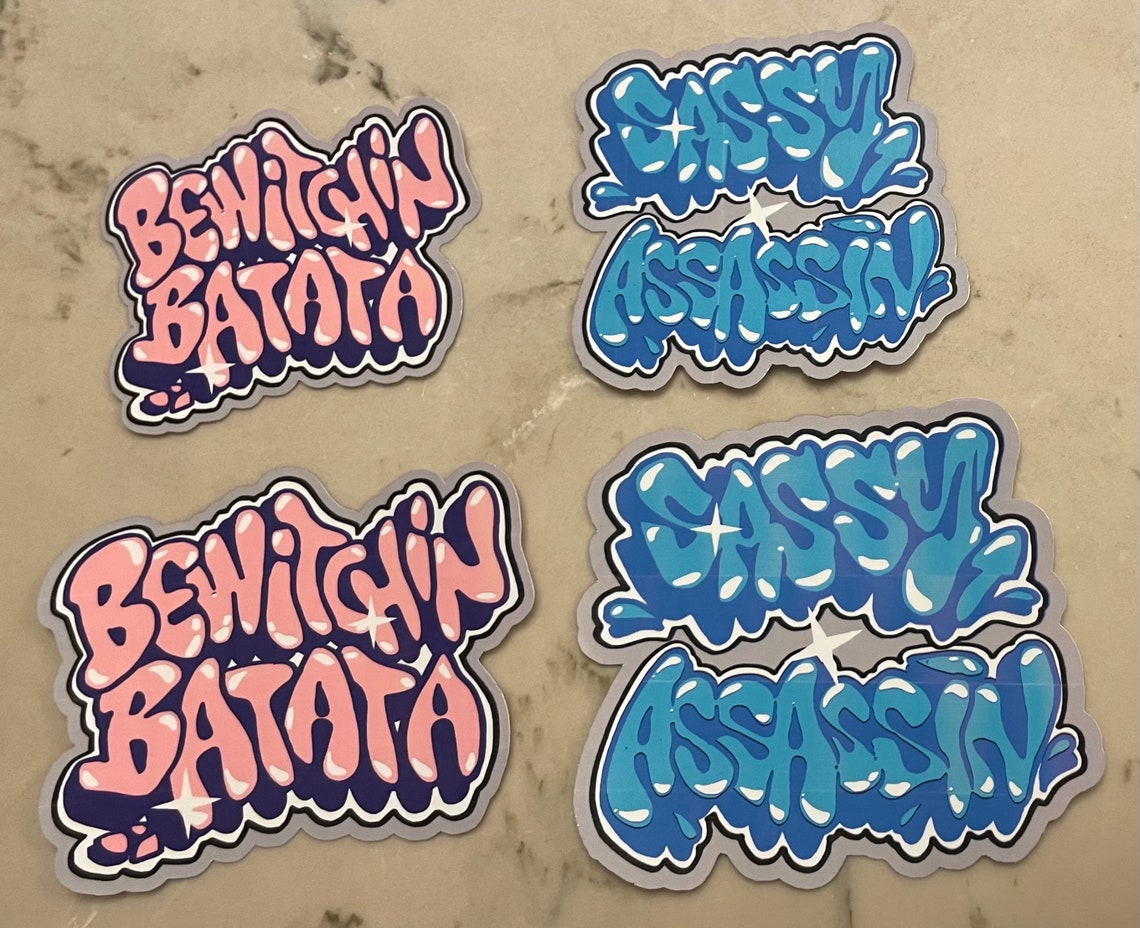 Personalized Graffiti Name Vinyl Stickers - Etsy
