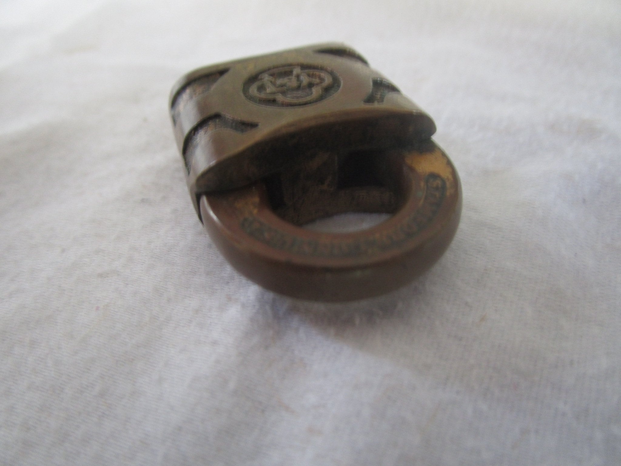 Antique Brass Yale & Towne Miniature Lock - Etsy