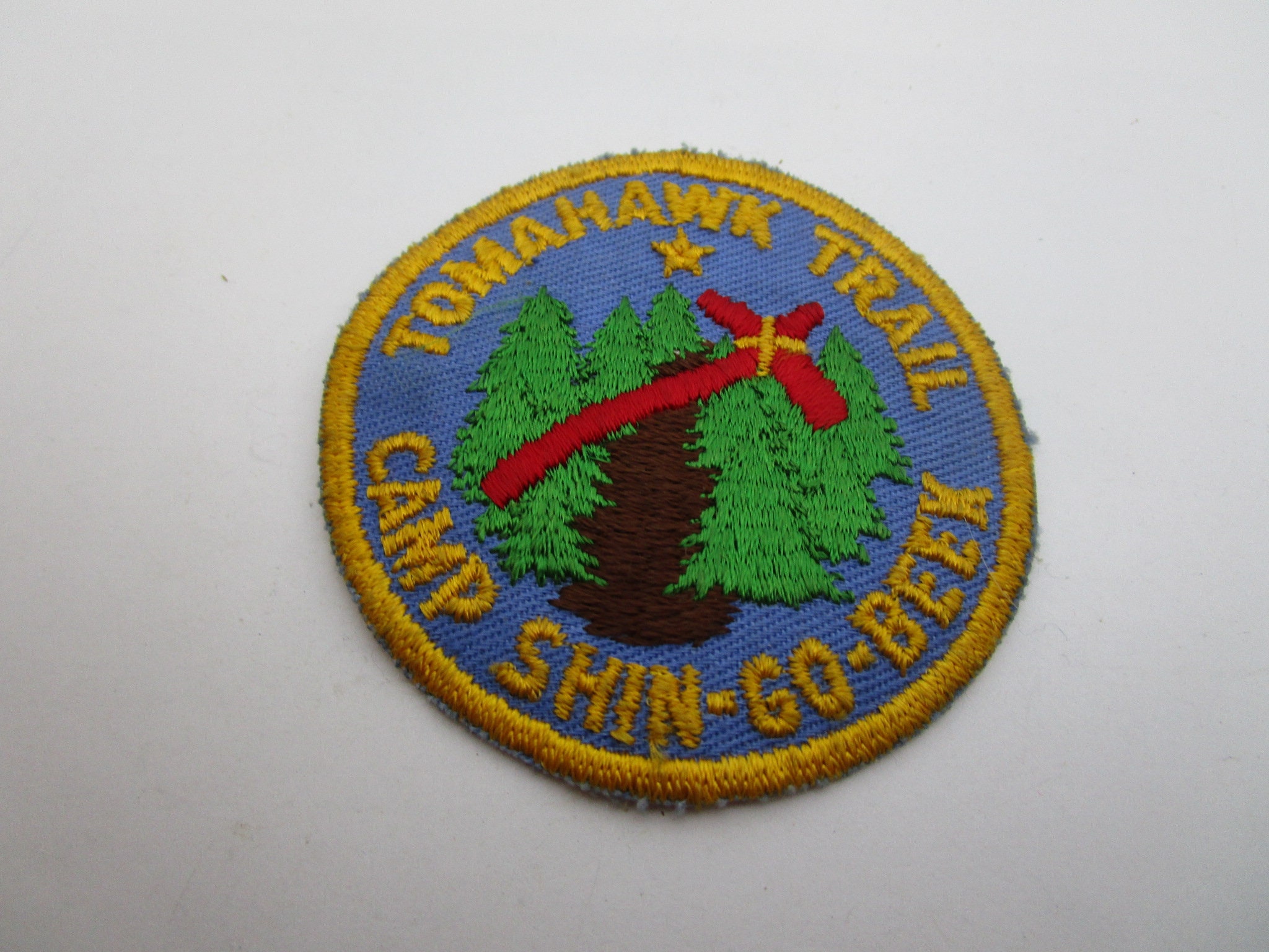 1950's Boy Scout Shoulder Patch Tomahawk Trail Camp Shin Go Beek - Etsy.de