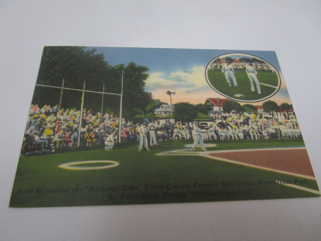1956 Old Timers Baseball Game Waterford Park St Petersburg Fl Postcard ...