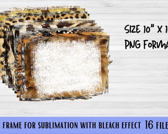 Bleach Effect Frames | Etsy