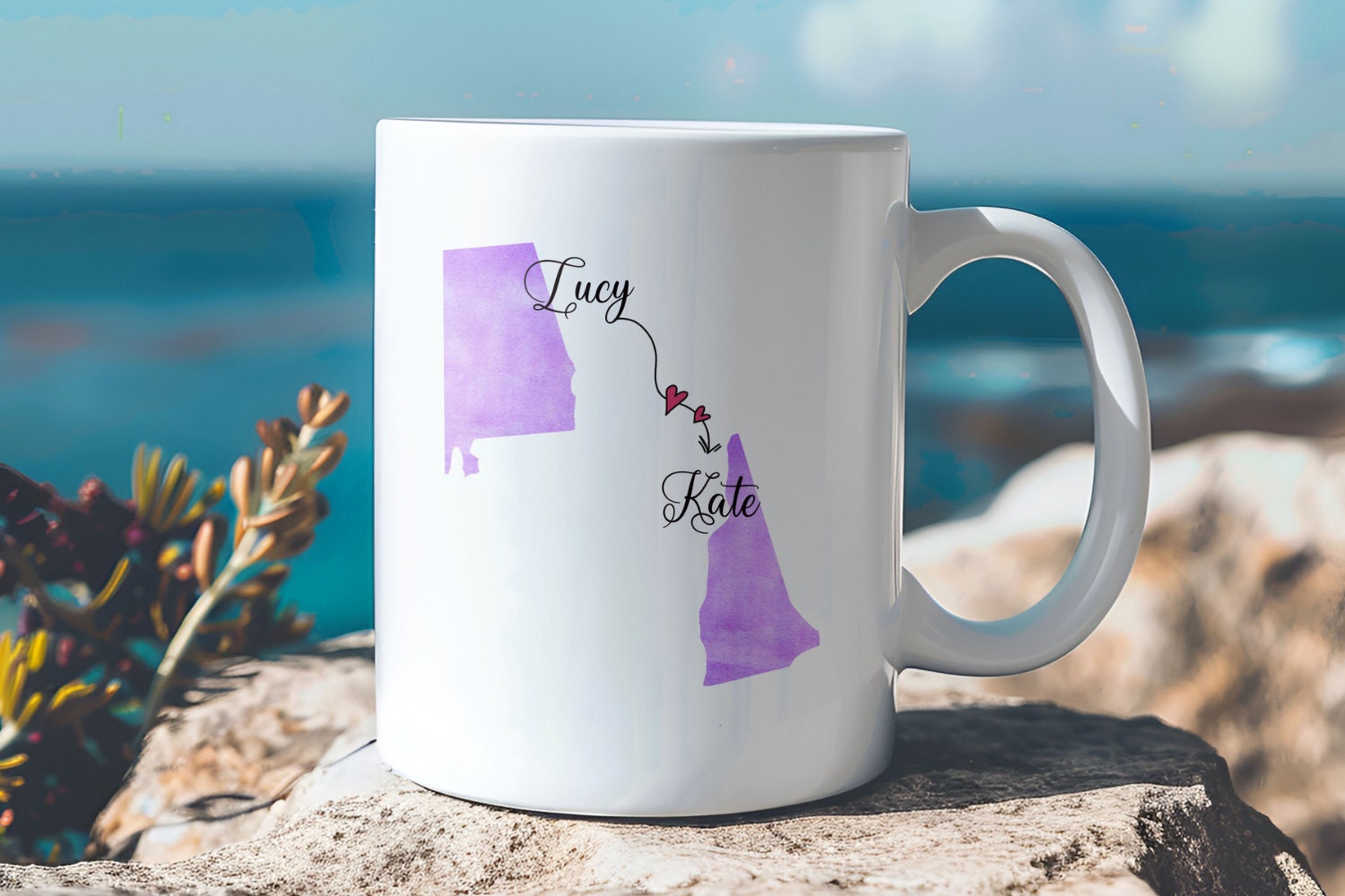 USA Map Blue Watercolor Clipart, 50 States Watercolor Clip Art Bundle ...