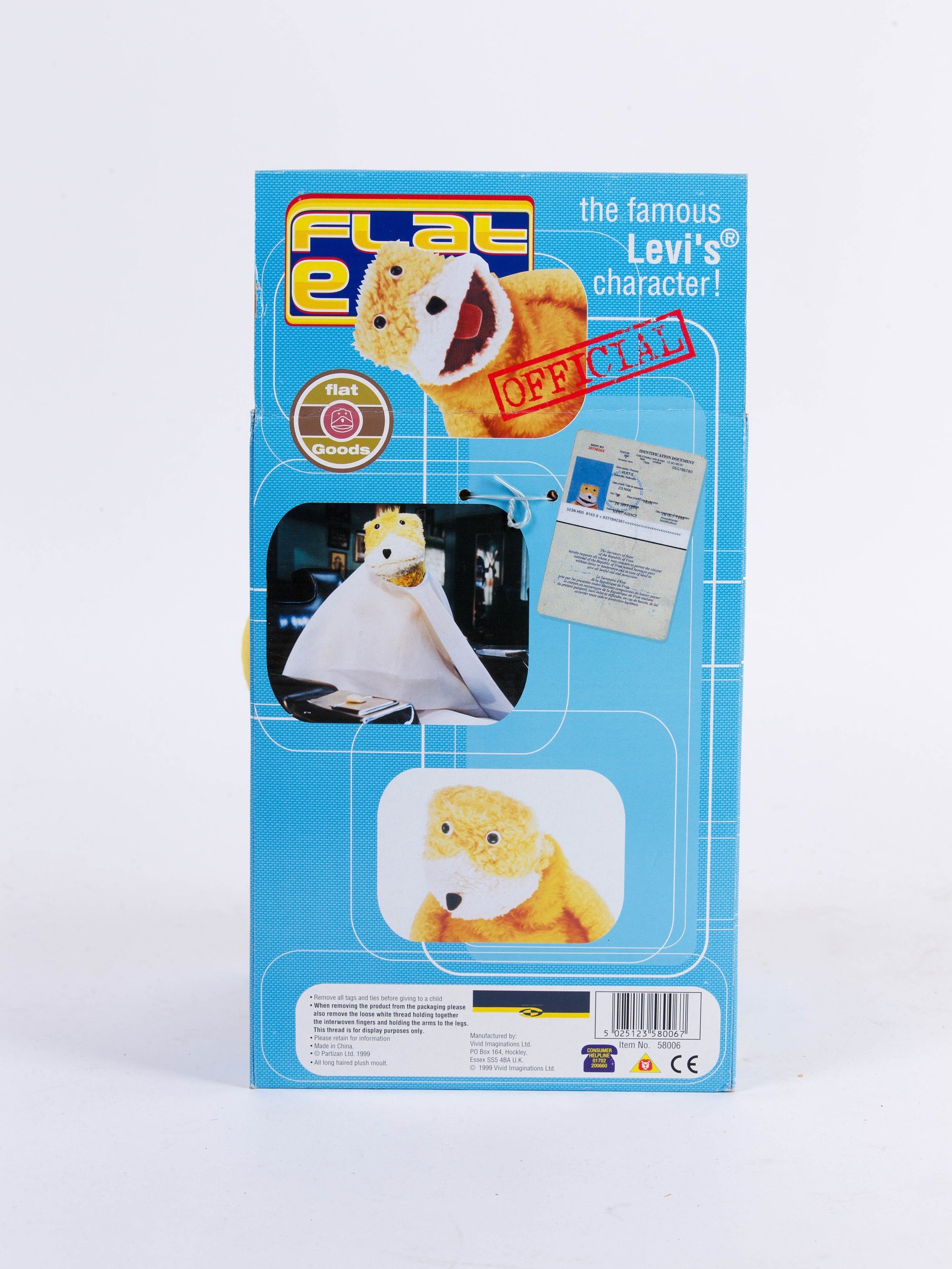 Original Flat Eric Doll Approx. 55cm Levi's flat - Etsy UK