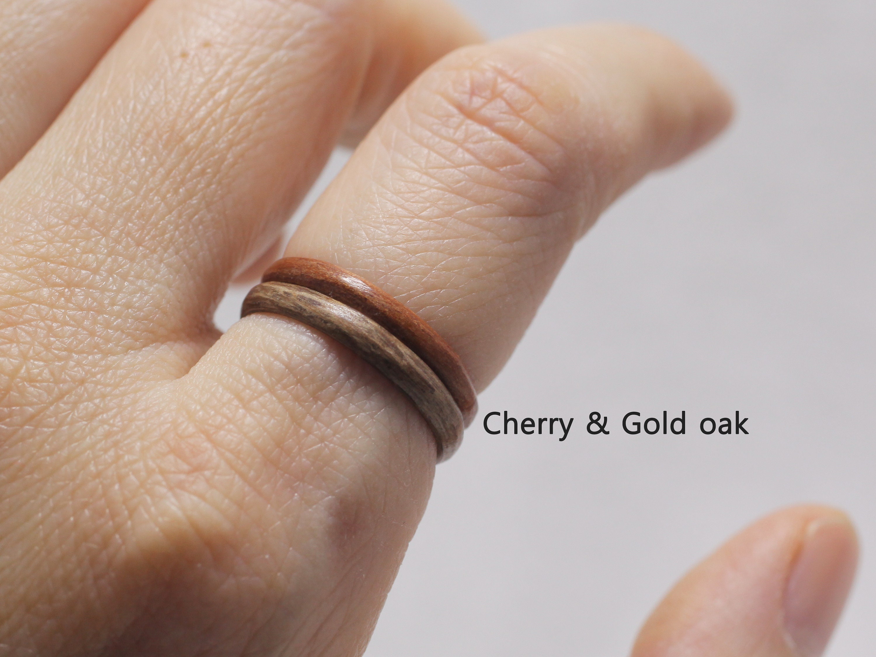 Double Wood Ring Wood Ring Men-wood Ring Women-wooden | Etsy