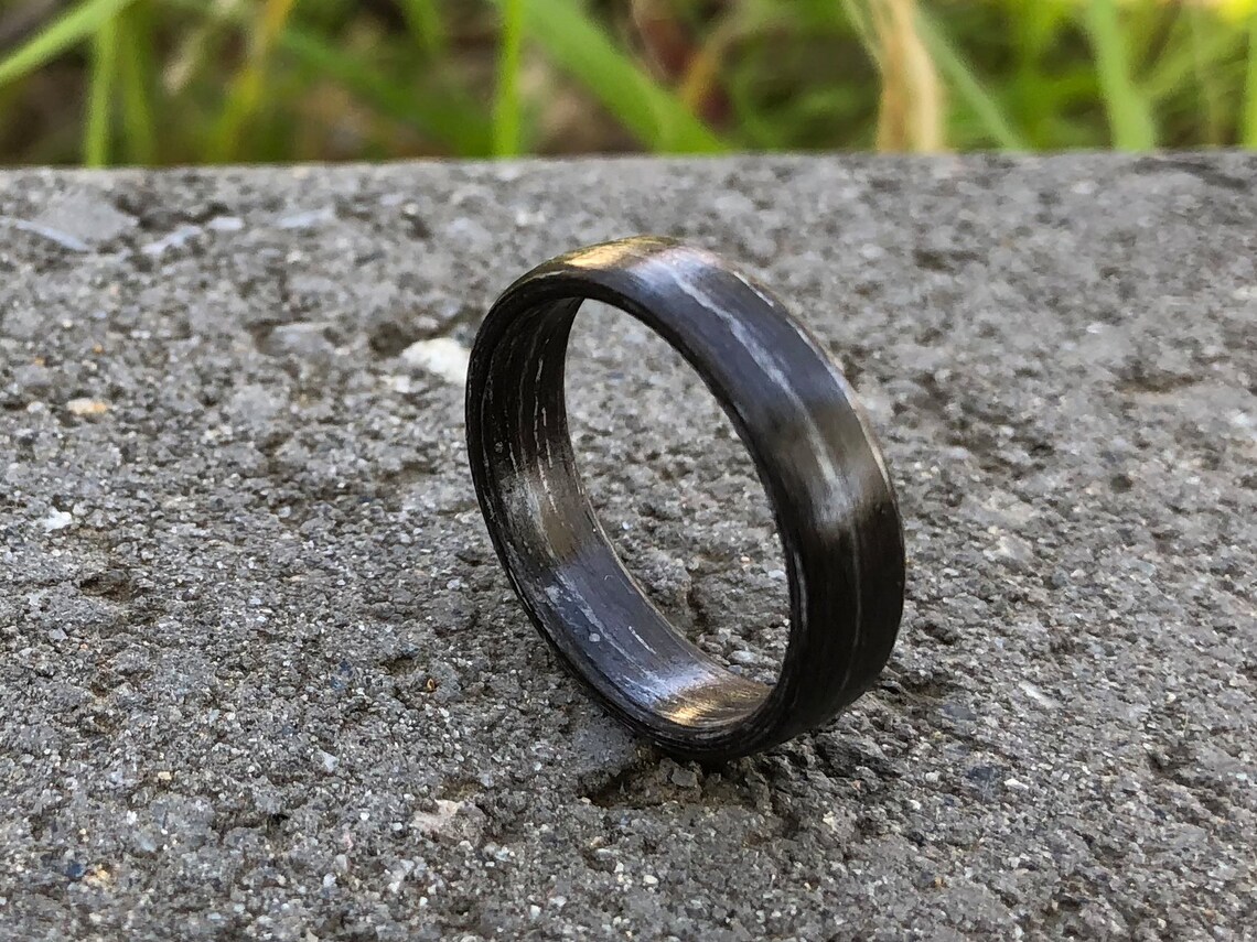 Black Oak Wood Ring-wood Ring Men-wood Ring Women-wooden Couples Ring ...
