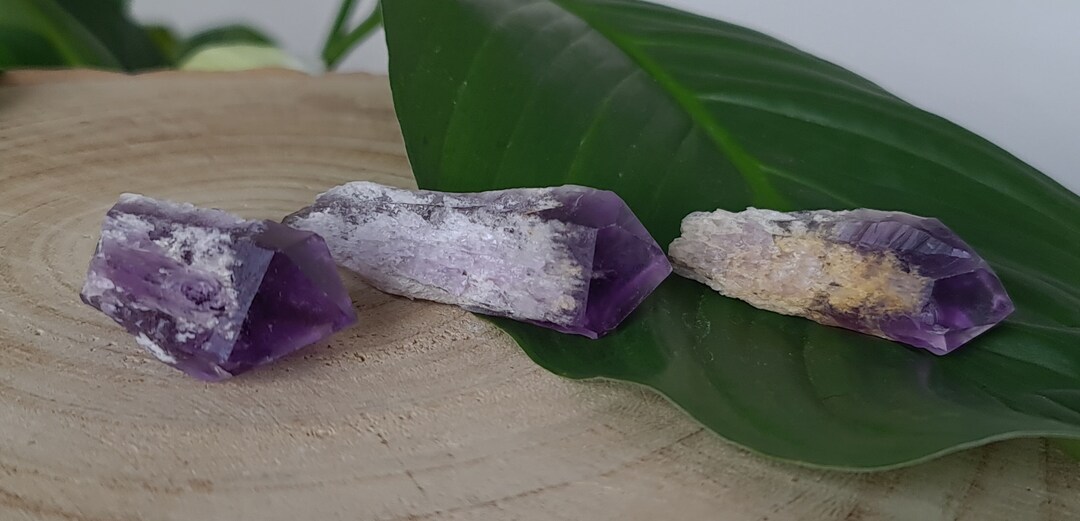 Celestial Amethyst Natural Rough Crystal Tips Chakra Reiki Healing - Etsy
