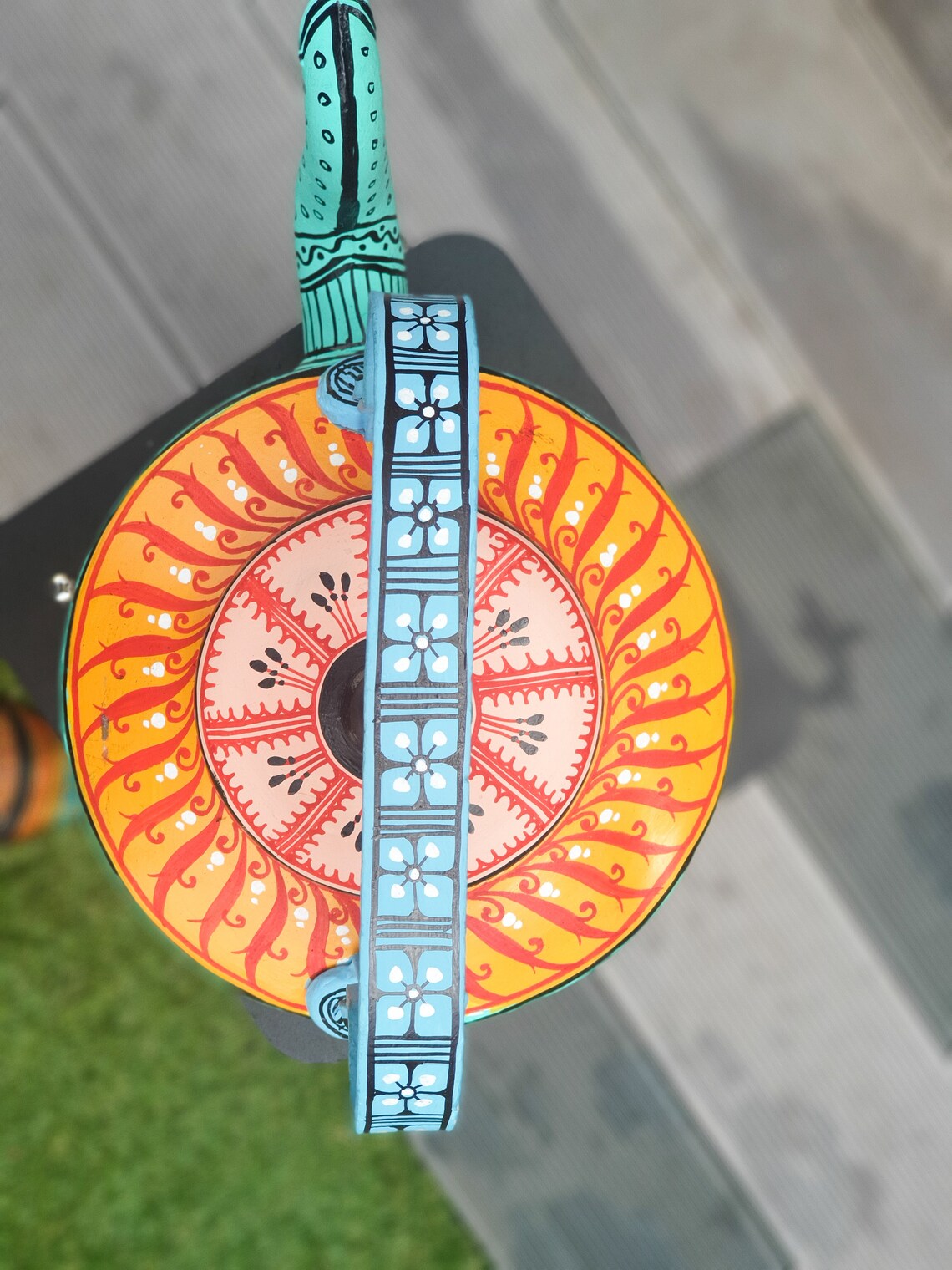 Unique Vintage Decorative Musical Instrument Pattachitra - Etsy