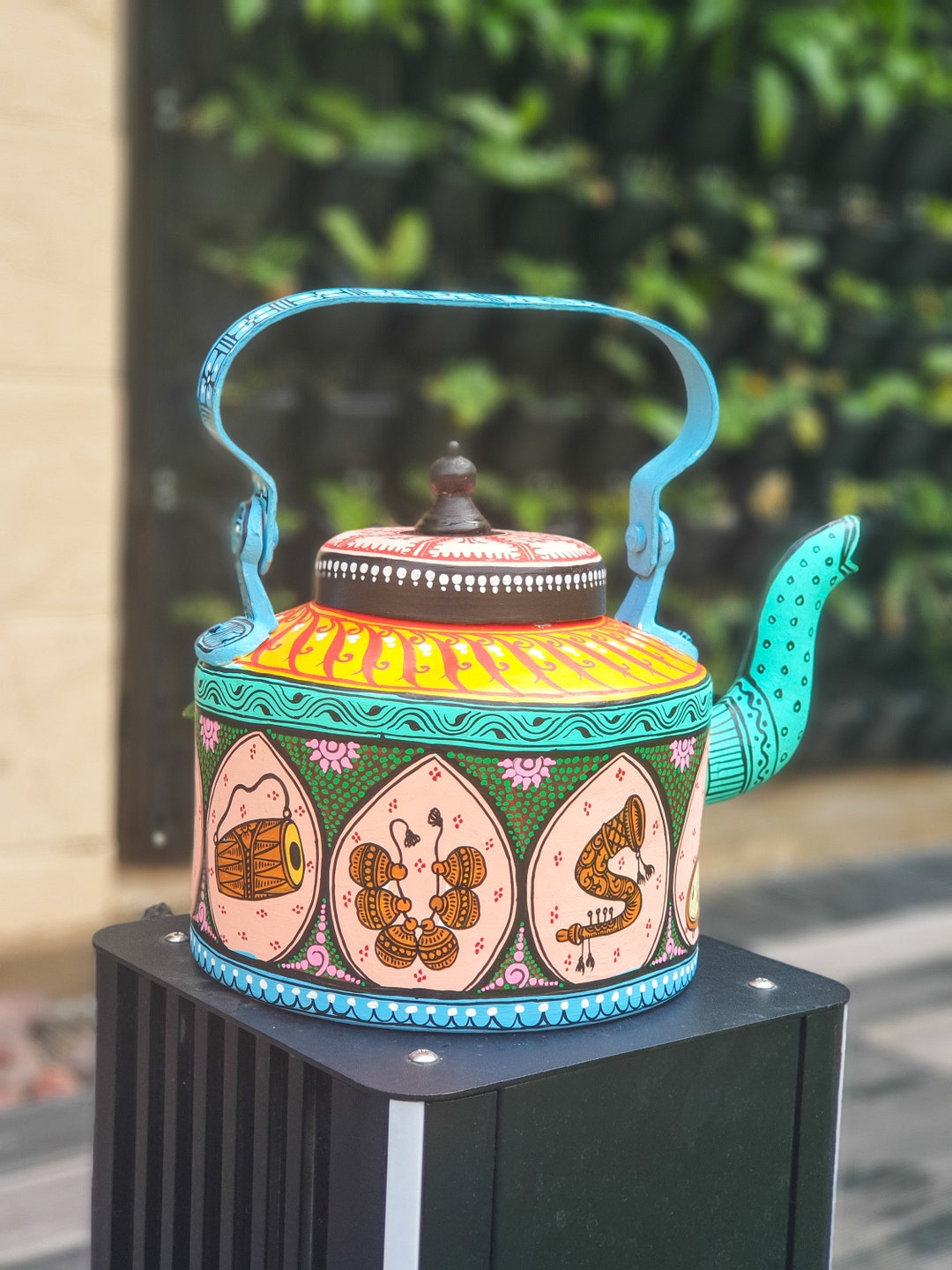 Unique Vintage Decorative Musical Instrument Pattachitra - Etsy