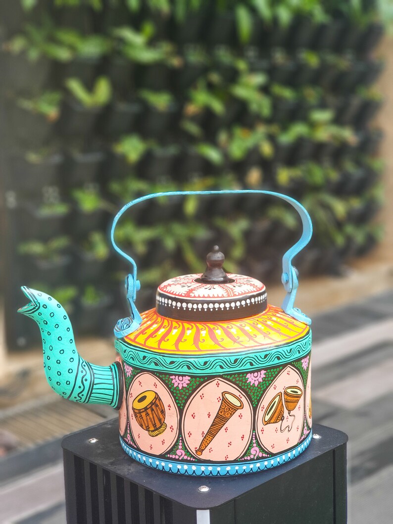 Unique Vintage Decorative Musical Instrument Pattachitra - Etsy