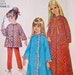 Vintage 1967 Simplicity Sewing Pattern 7371 Girls Sz 4 Breast 23" Long ...
