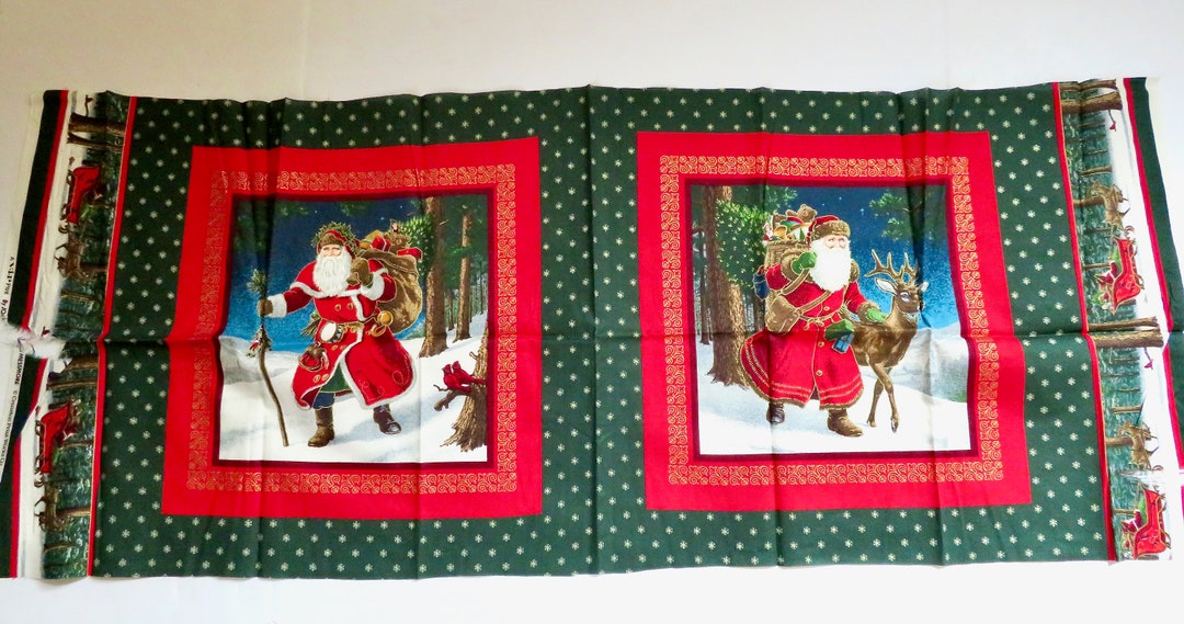 Vintage Cranston Print Works VIP Screen Print Santa Claus - Etsy