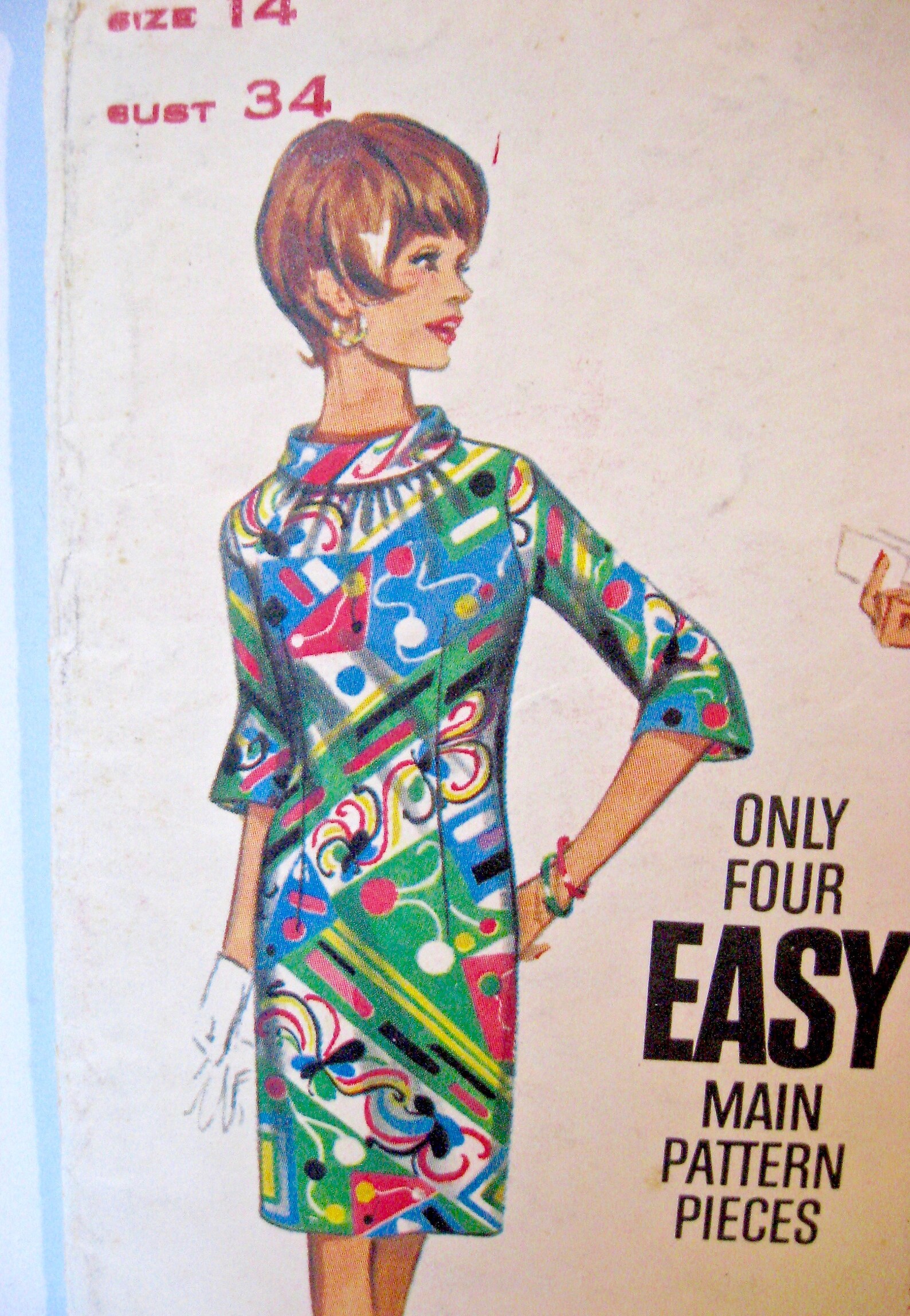 Vintage Butterick 60s 1960s EASY Sewing Pattern 4312 Sz 14 - Etsy Australia