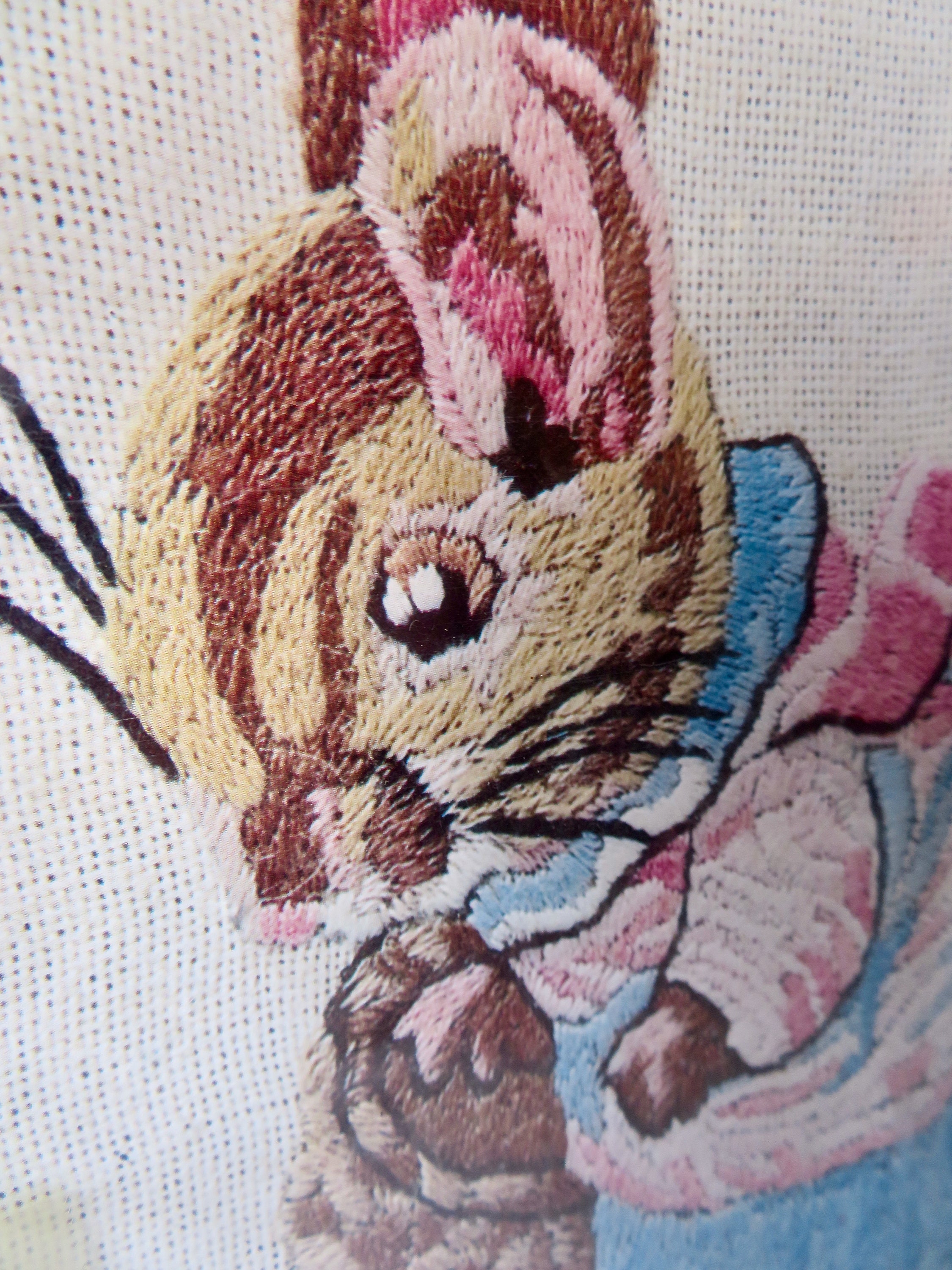 Vintage 80s 90s Jem Crewel Embroidery Kit Beatrix Potter Series Mrs ...